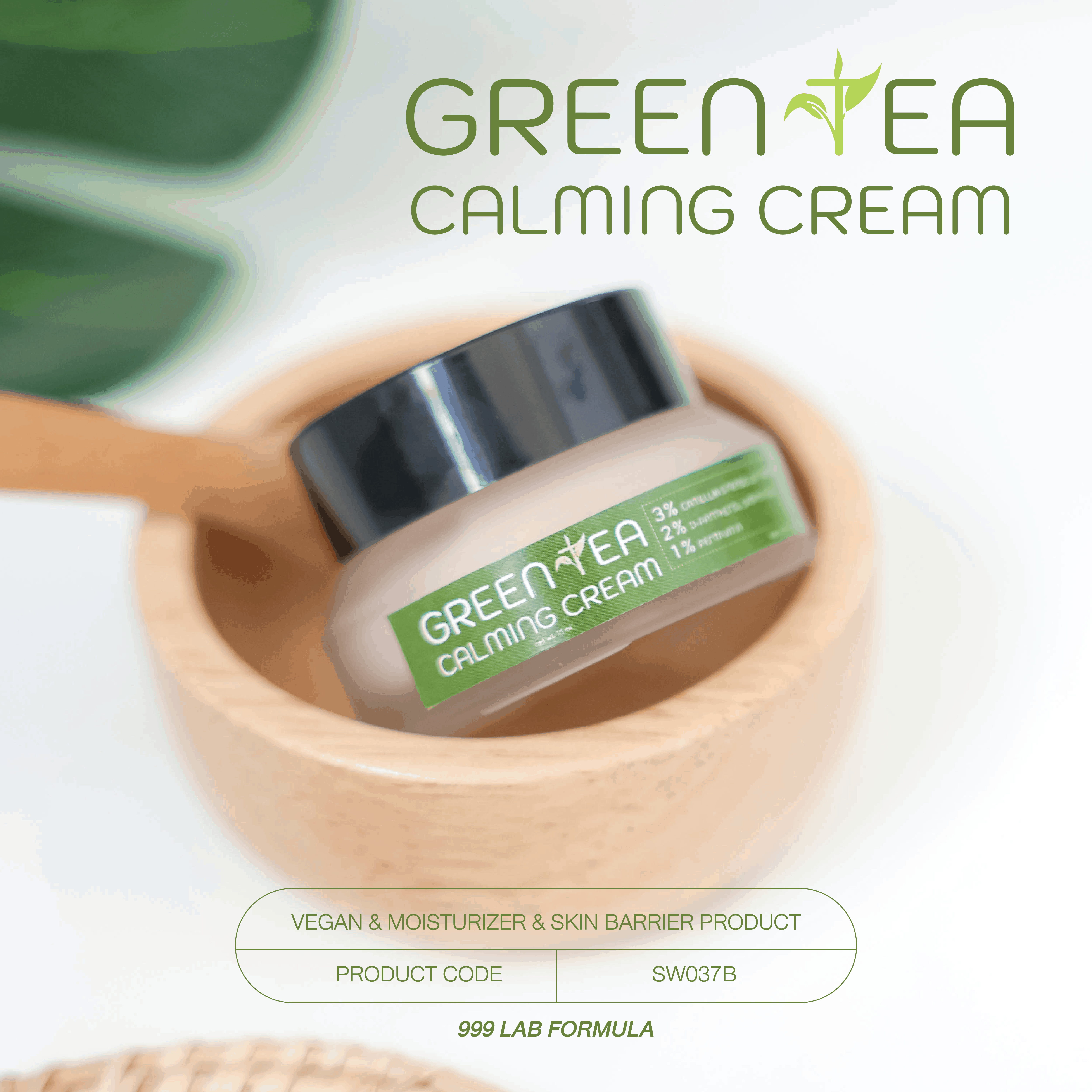Green Tea Calming Cream - 999 Labs Creative