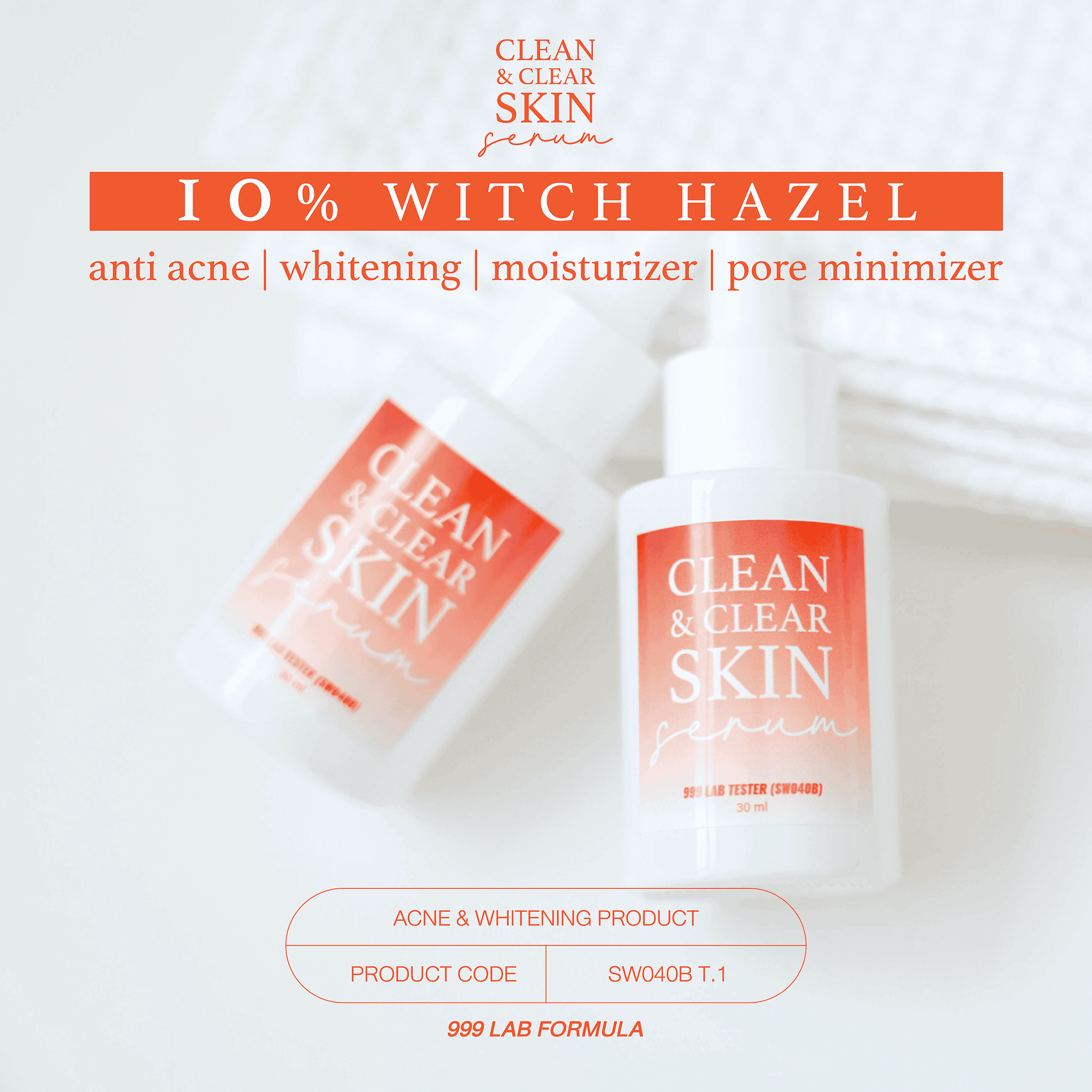 Clean & Clear Skin Serum - 999 Labs Creative