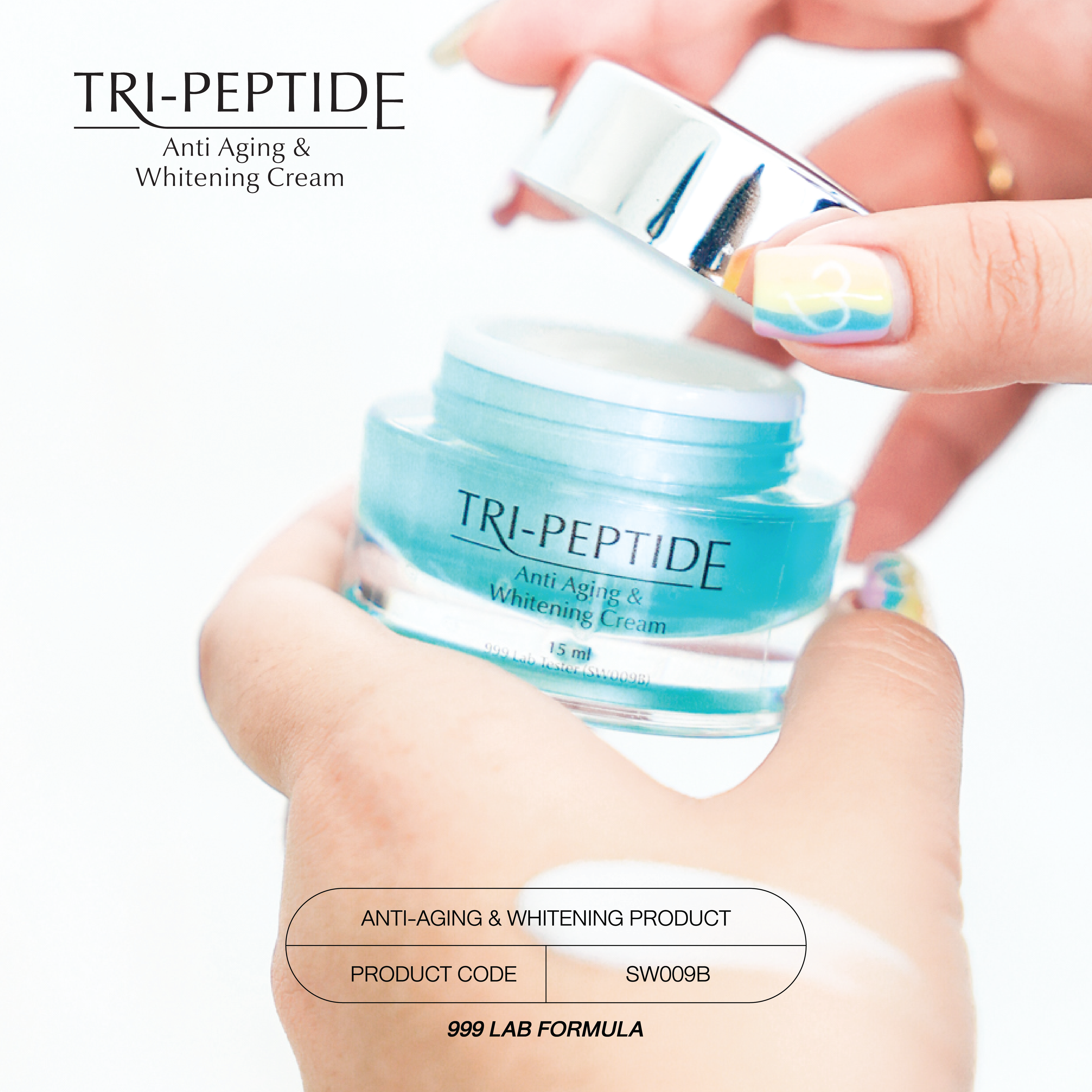 Tri-Peptide Anti Aging & Whitening Cream - 999 Labs Creative