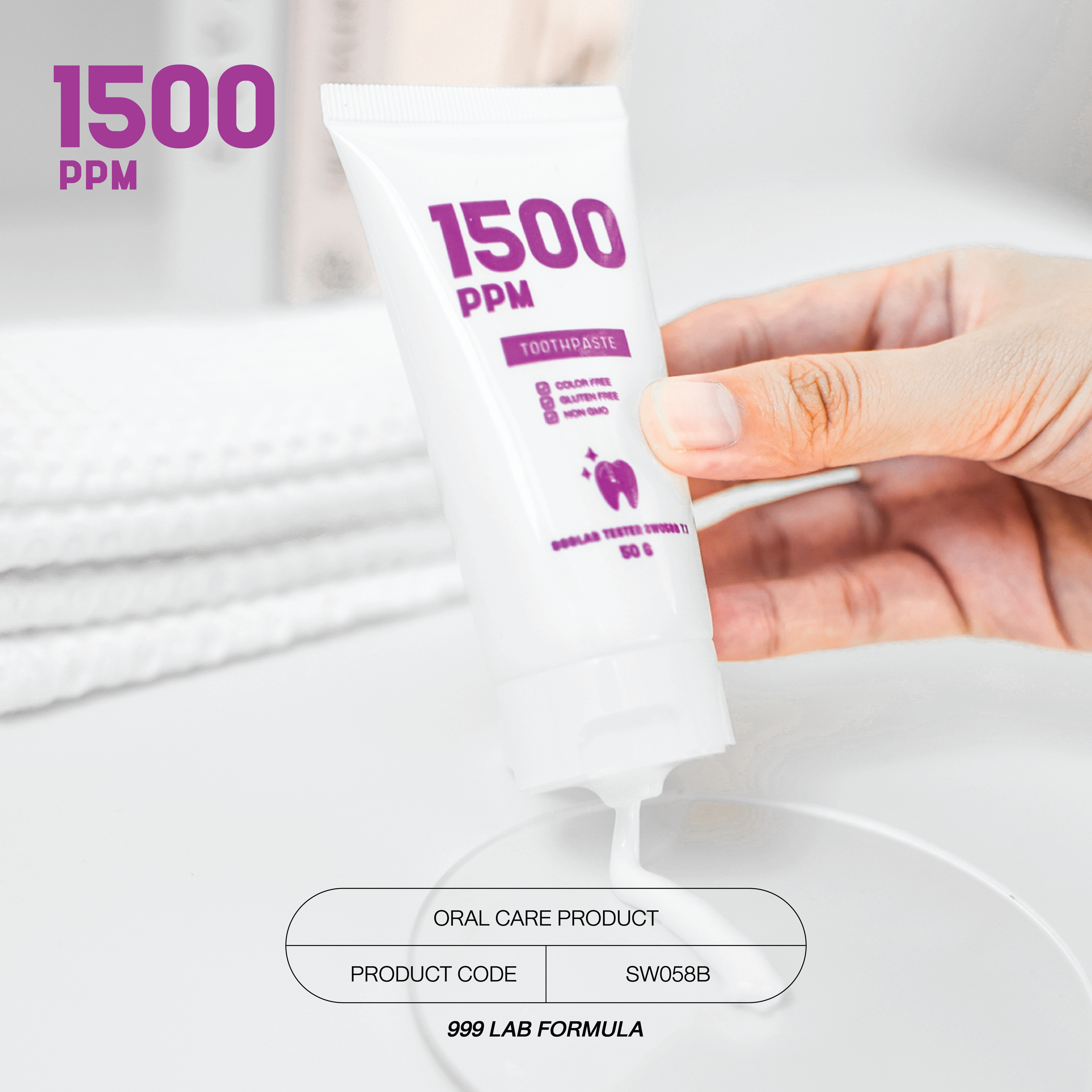1500 PPM Toothpaste - 999 Labs Creative