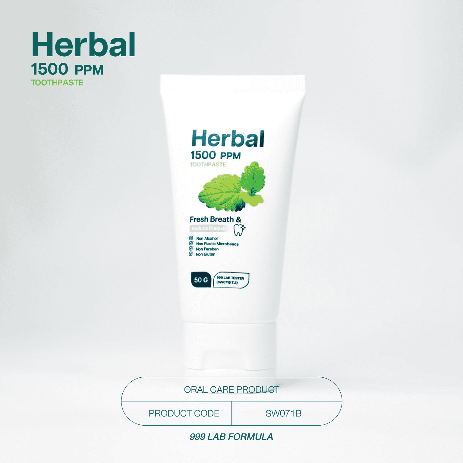 Herbal 1500 PPM Toothpaste - 999 Laboratories
