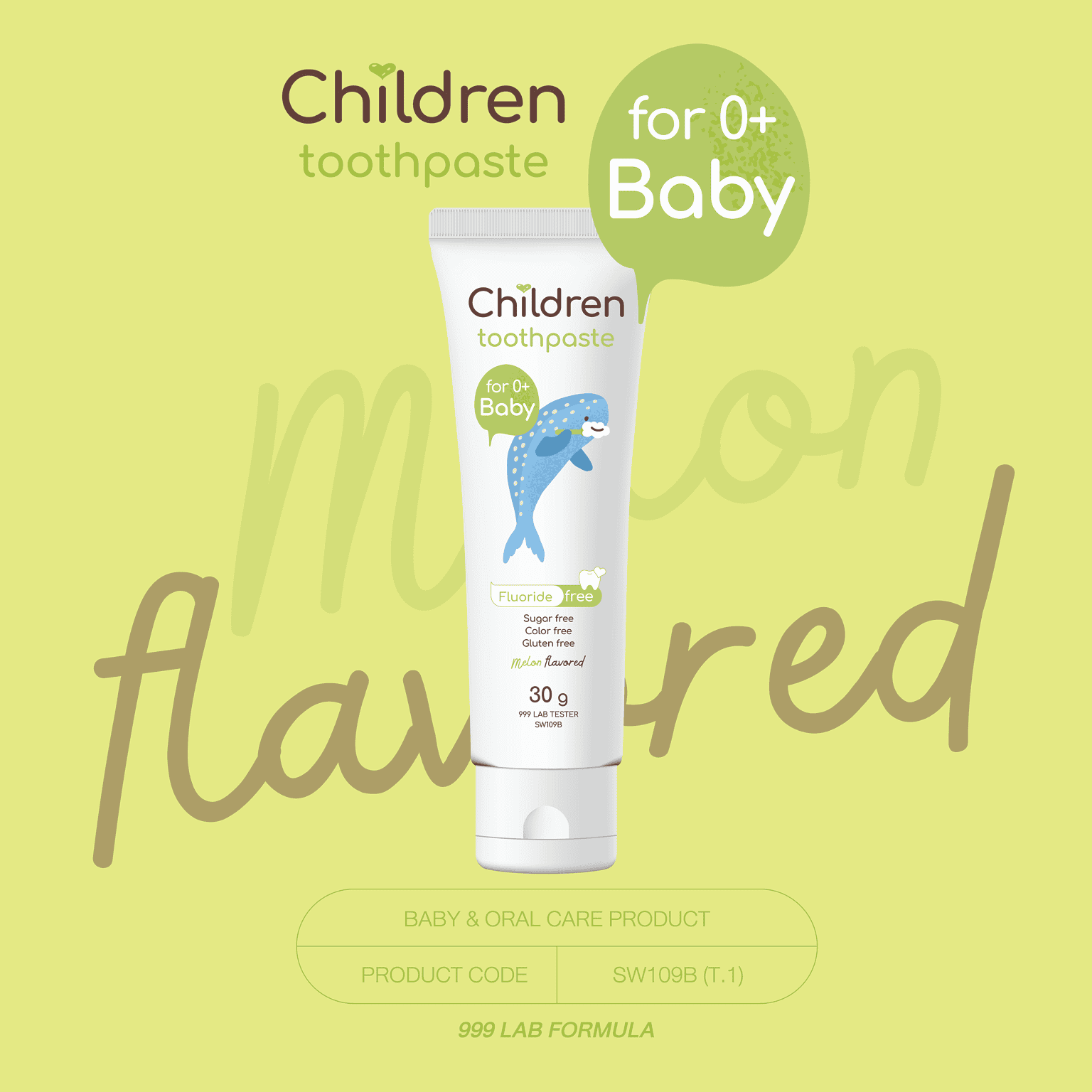 Children Toothpaste 0+m - 999 Labs Creative
