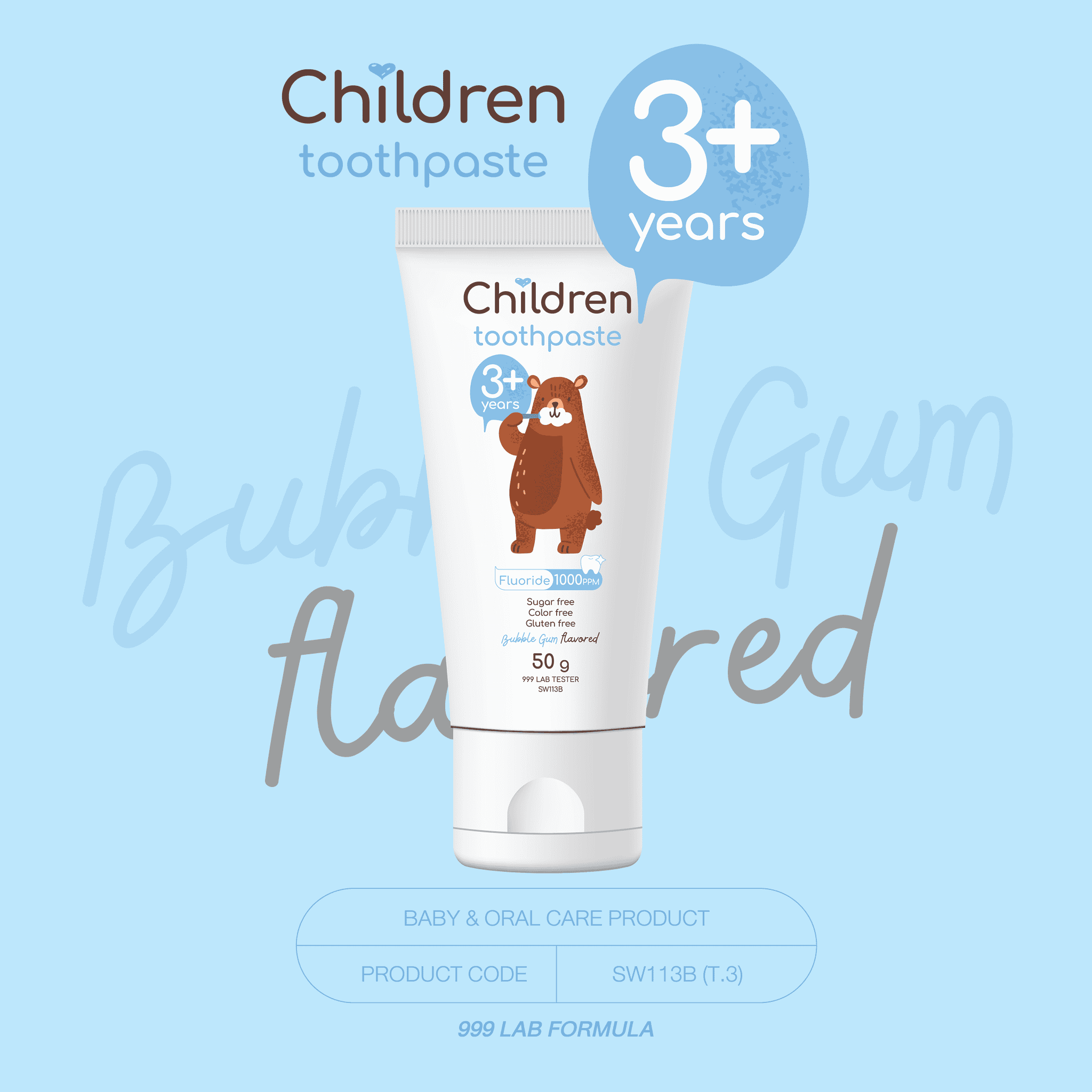 Children Toothpaste 3+y - 999 Labs Creative